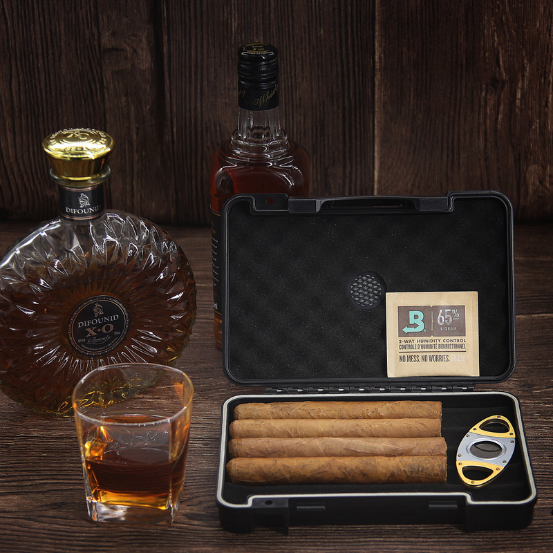 Cigar Case with Cutter Custom Cigar Logo Boxes Waterproof Cigar Case ...