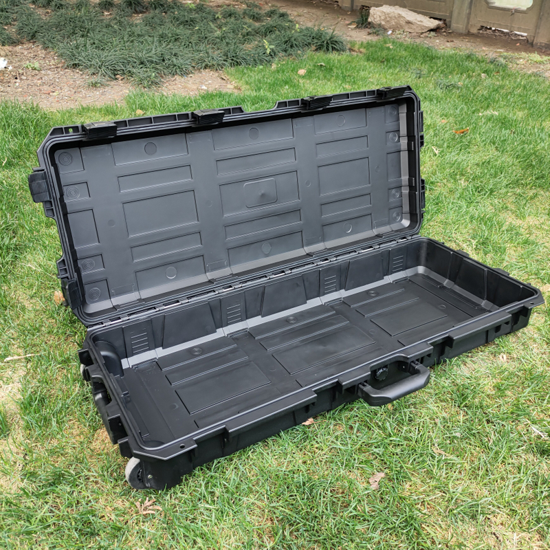 Boxplus All Weather Tactical Gun Case Scoped Rifle Case Plastic Pistol ...