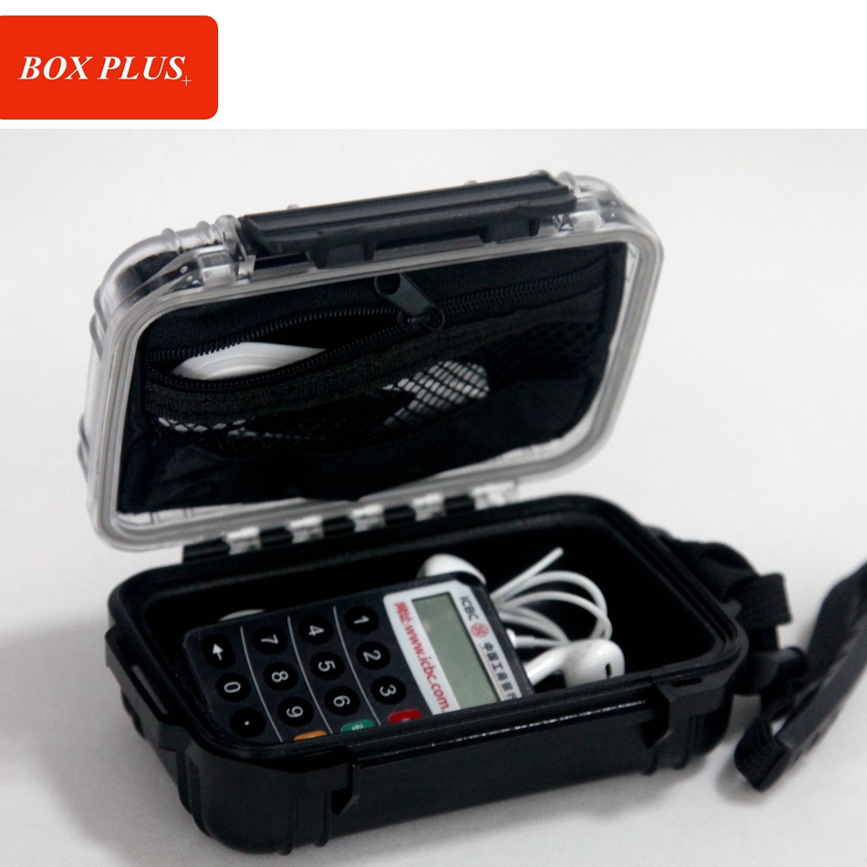 Durable Small Protective Hard Plastic Clear Waterproof Earphone Box ...